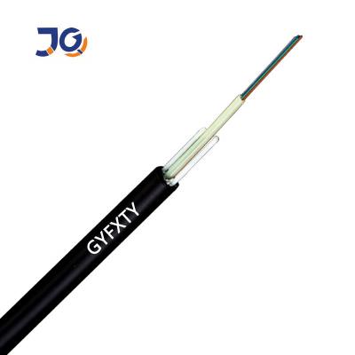 China Unit Tube GYFXTY PE Jacket G652D Outdoor Fiber Optic Cable for sale