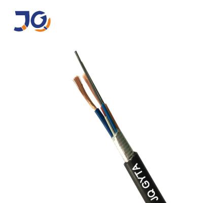 China 2 Copper Wire OPLC 4 Core YOFC Outdoor Fiber Optic Cable for sale