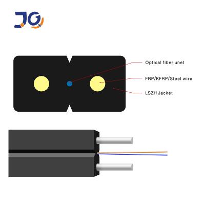 China Single Mode 2km Fig 8 FTTH Fiber Optic Drop Cable for sale