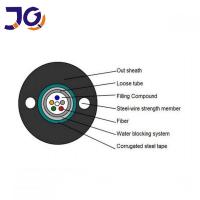 China Central Loose Armored GYXTW Aerial Fiber Optic Cable 24core for sale