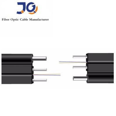 China Fiber Optic Cable 1 2 4 Core GJYXCH/GJYXFCH Steel Wire FTTH Drop Cable G657A For Outdoor for sale