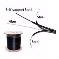 China G652D Aerial 1 2 4 Core FTTH Fiber Optic Drop Cable for sale