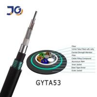 China Steel Tape GYTS53 250µm 12F Underground Fiber Optic Cable for sale