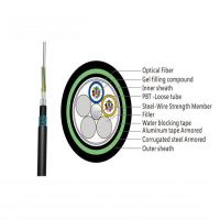 China Double Sheath Steel Tape Armored Fiber Optic Cable GYTA53 for sale