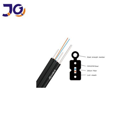 China Aerial Single Mode FTTH Fiber Optic Drop Cable 657A With Messenger for sale