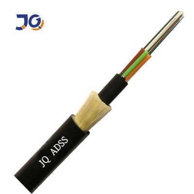 China 12 48 96 Core ADSS Fiber Optical Cable Stranded Loose Tube Structure for sale