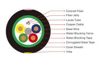China 14AWG 4 Copper Wire Hybrid Composite Fiber Optic Cable for sale