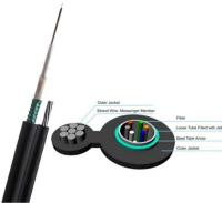 China HDPE Jacket 4 Core Aerial Fiber Optic Cable Fig Eight GYXTC8S for sale