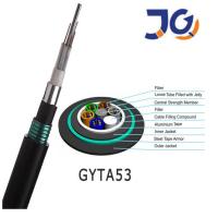 China 24 Core Double Armored Single Mode Fiber Optic Cable Gyta53 for sale