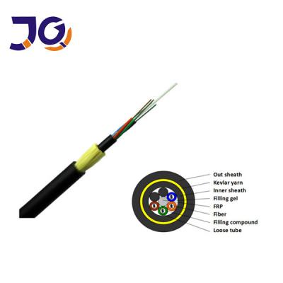 China ADSS Overhead All Dielectric Fiber Optic Cable Single Mode 96 Core for sale