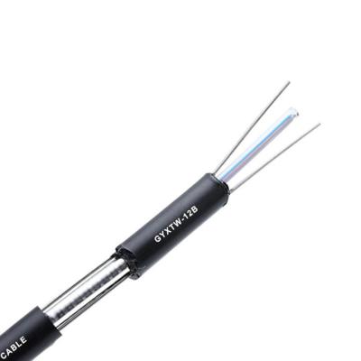 China MDPE Jacket Outdoor Aerial Fiber Optic Cable 8.0mm Diameter for sale
