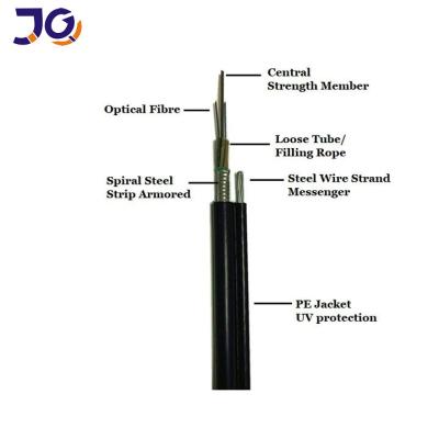 China Self Supporting 48 Core Aerial Optical Fiber Cable Gytc8s for sale