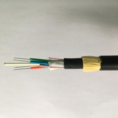 China ADSS 8 10  Core SM Aerial Fiber Optic Cable HDPE Jacket for sale