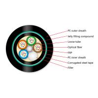 China Double Jacket Direct Buried GYFTY53 Underground Fiber Optic Cable for sale