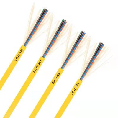 China Multi Fiber Single mode GJFJV Tight-Buffered Indoor Fiber Optic Distribution Cable for sale