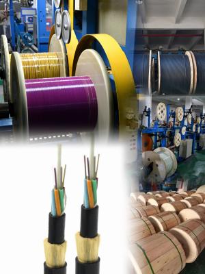 China Overhead Double Jacket ADSS Fiber Optic Cable with AT Jacket for sale