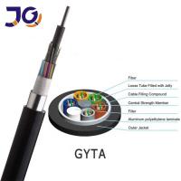 China Aerial Single Mode 48 Cores GYTA Fiber Optic Cable for sale