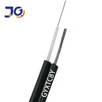 China GYTC8S Figure 8 Fiber Optic Cable 24 48 Core Single Mode Outdoor Aerial Self Supporting Steel Messenger for sale