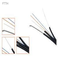 China 1F FTTH Self Supporting Lszh Drop Cable With Steel Wire Messenger for sale