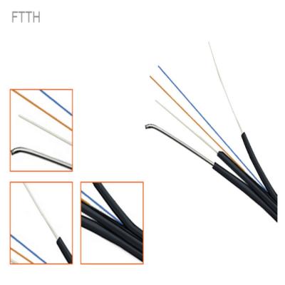 China 1F FTTH Self Supporting Lszh Drop Cable With Steel Wire Messenger for sale