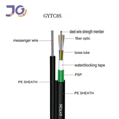 China 4 Core Singlemode Figure 8 GYTC8S Fiber Optic Cable For Aerial Application for sale
