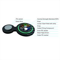 China Outdoor Figure 8 Double Jacket Single Armoured Fiber Optic Cable DJSA for sale