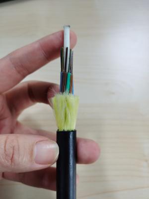 China Overhead Single Jacket All Dielectric Self Supporting ADSS Span 200m 12 24 48 Core Fibra Optic Cable for sale