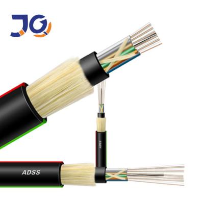 China Aramid YARN Strength Member ADSS 80m 100m 120m Span Optical Fiber Cable for sale