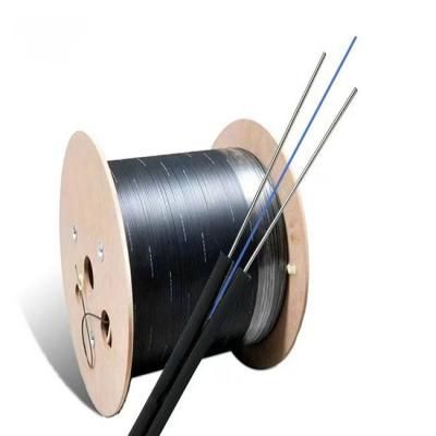 China GJXH 2 Core FTTH Indoor Fiber Optic Drop Cable G657A2 PVC LSZH for Home Network for sale