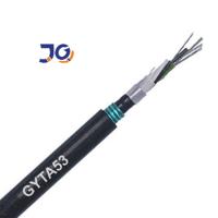 China GYTA53 Fiber Optic Cable 48 96 Core Double Aluminum Heavy Armored Outdoor Direct Burial Single Mode for sale