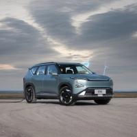 China KIA EV5 2023 Electric SUV 5 Seats 530km Range 231HP Permanent Magnet Motor Grey for sale