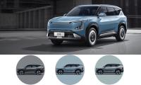 China KIA EV5 2023 Electric SUV 5 Seats 530km Range 231HP Permanent Magnet Motor Grey for sale