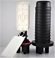China Pole Mounted Fiber Optic Joint Closure 5 Ports 120 Cores IP68 Heat Shrink for FTTH for sale