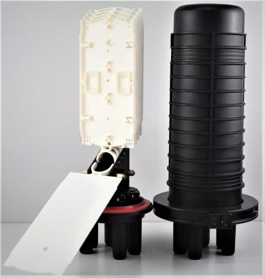 China Pole Mounted Fiber Optic Joint Closure 5 Ports 120 Cores IP68 Heat Shrink for FTTH for sale