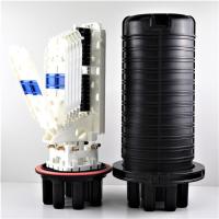 China IP68 Fiber Optic Splice Closure 144 Core Capacity 505x200mm with 7 Ports for Outdoor Telecommunications for sale
