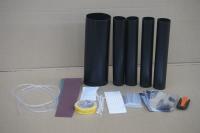China IP68 Plastic FTTH Fiber Optic Splitter Enclosure with 15 Accessories Including 200mm Heat Shrink Tubes for sale
