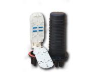 China 96-Core Fiber Optic Splice Enclosure IP68 Rated with 6 Round Ports and 430×130mm Dimensions for sale
