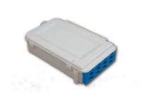 China 12 Port Indoor Fiber Optic Terminal Box - 200x120x46mm ABS Wall Mount FTTH Enclosure for sale