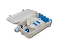 China PP ABS FTTx Fiber Optic Termination Box 200x120x46mm for SC FC LC ST Adapters - 12 Core Capacity for sale