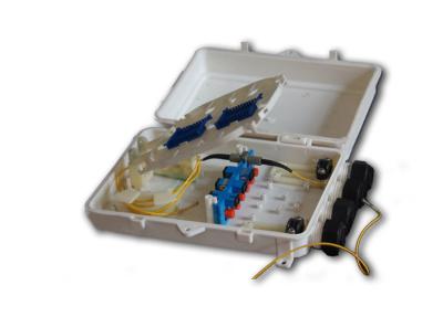 China LC Adaptor FTTx Fiber Optic Terminal Box Outdoor Wall Mounted 245×172×80mm for 12 Core FTTH Networks for sale