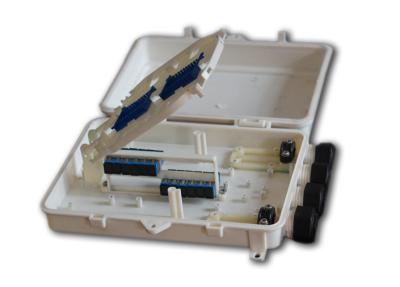 China ABS PP Fiber Optic Terminal Box 24 Core Indoor Wall Mount 245x172x80mm for FTTH Networks for sale