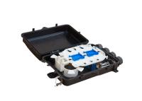 China Direct Buried Wall Mount Fiber Enclosure - 144 Single Core IP68 Rated with 4 Trays for FTTH Networks for sale