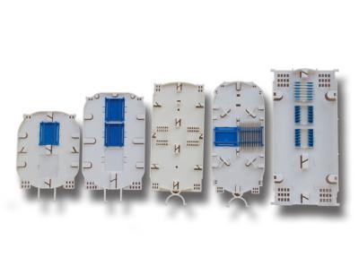 China Dome Inline Fiber Splice Tray 60mm with 0.01dB Loss - ABS/PP Material for 12-216 Fiber Capacity for sale
