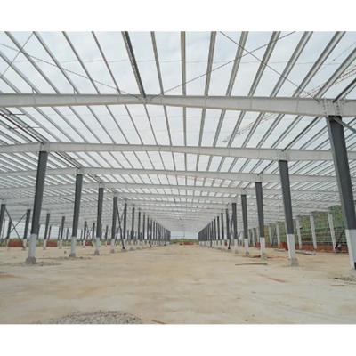 China Steel Structure Warehouse with 50 Years Usage Life, Color Steel Sheet Roof Gutter, and Slope Roof Design for Storage for sale
