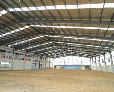 China Galvanized Steel Frame Warehouse Painted Surface Wide Span Prefab Factory Building for sale