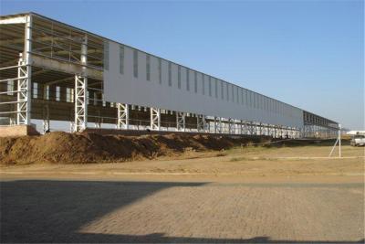 China Q235 Garage Metal Shed Heavy Structural Fabrication Steel Structure Custom Length for sale