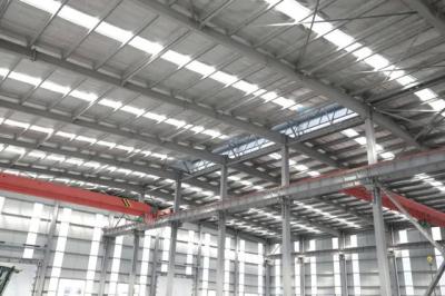 China Corrugated / Sandwich Panel Steel Frame Shed Construction With Windows for sale