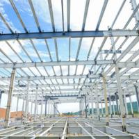 China Q235 Steel Modular Prefabricated Metal Warehouse Construction Wind Resistant 12 Grades for sale