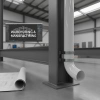 China UPVC Downpipe Steel Frame Building Designed Using Hot Rolled Steel Molding Method Ideal for Warehousing and Manufacturing for sale