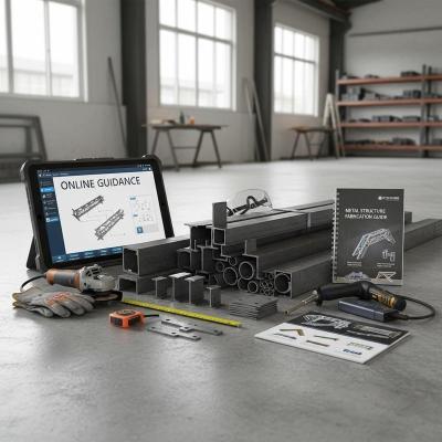 China Hot Rolled Steel Metal Fabrication Workshop with Online Guidance Enabling Fabrication of Metal Structures and Components for sale